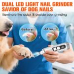 Dog Nail Trimmers Ultra Quiet Electric Pet Dog Nail Clippers Cat Nail ...